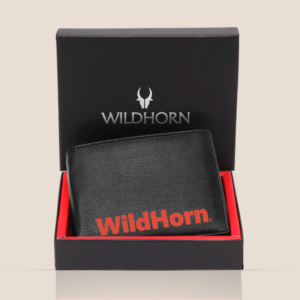 ALBERT RFID Protected Leather Wallet for Men – WILDHORN